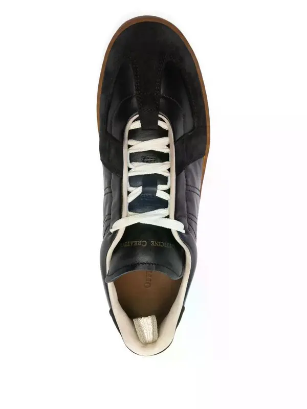 Officine Creative Panelled Lace-up Low-top Sneakers - Black
