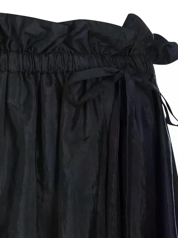 JIL SANDER Ruffled Drawstring Midi Skirt