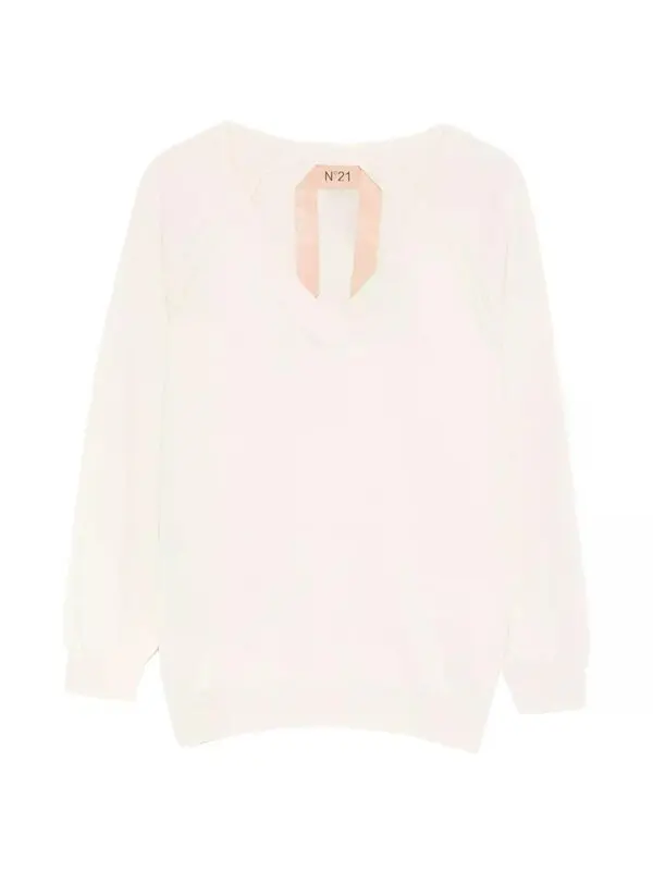 N°21 V-neck Top - Neutrals