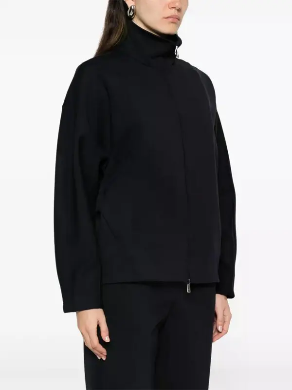 Max Mara Zip-up Sweatshirt - Blue