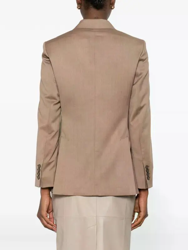 Max Mara Double-breasted Wool Blazer - Brown