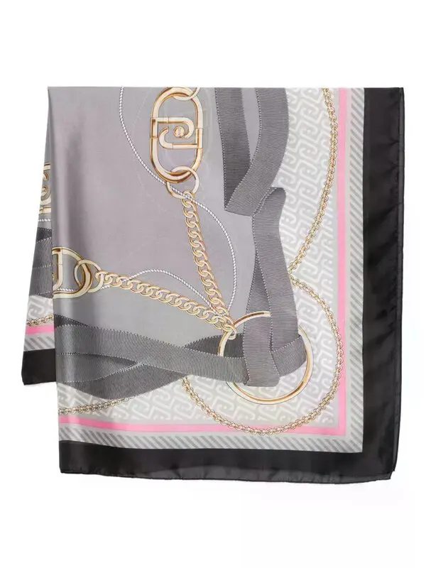 Liu Jo Chain Graphic Scarf