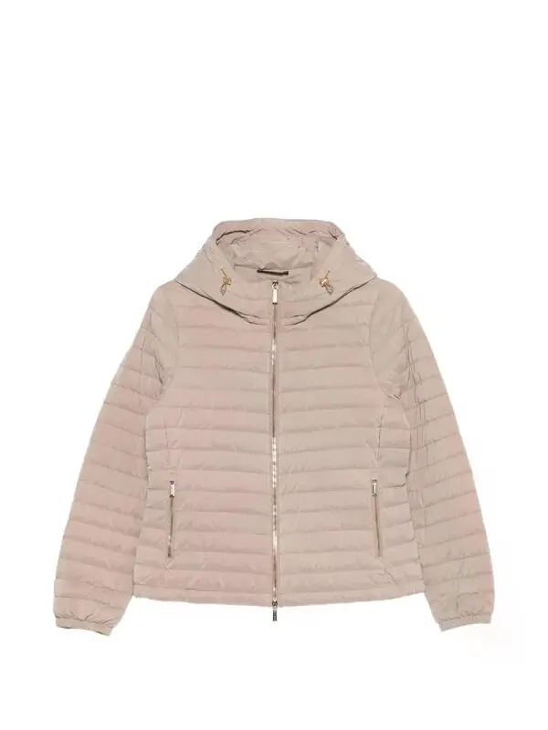 MOORER Jacket With Hood - Neutrals