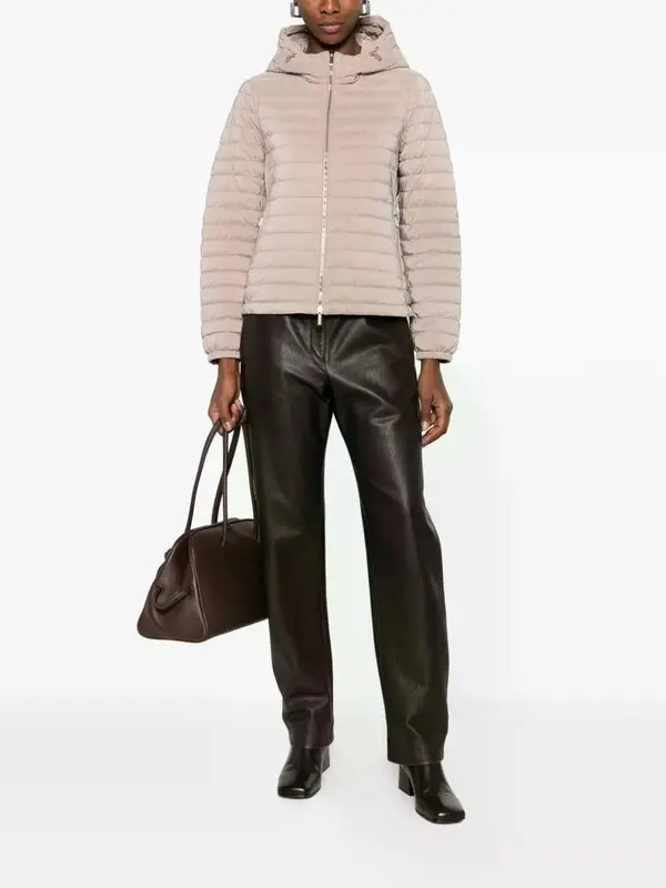 MOORER Jacket With Hood - Neutrals