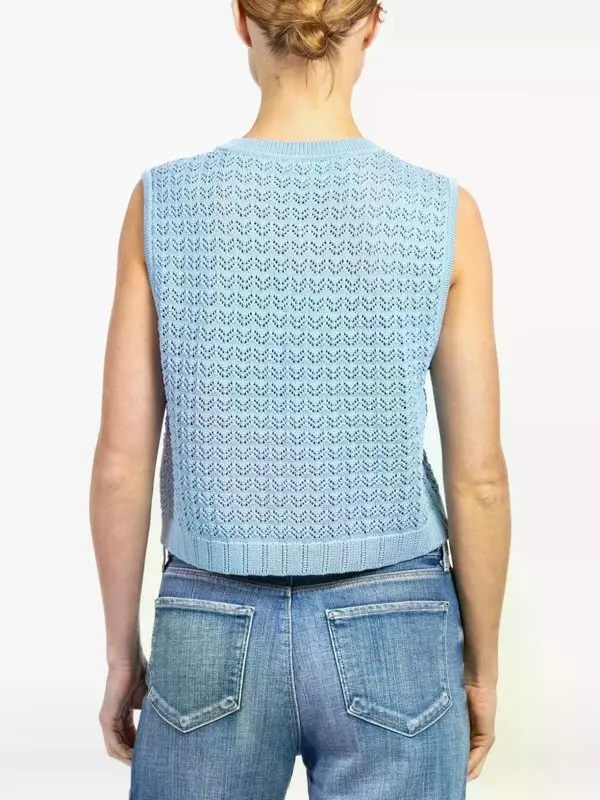 L'Agence Crochet Button Top