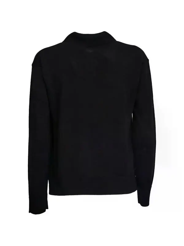 Max Mara Long-sleeve Frisia Polo Shirt - Black