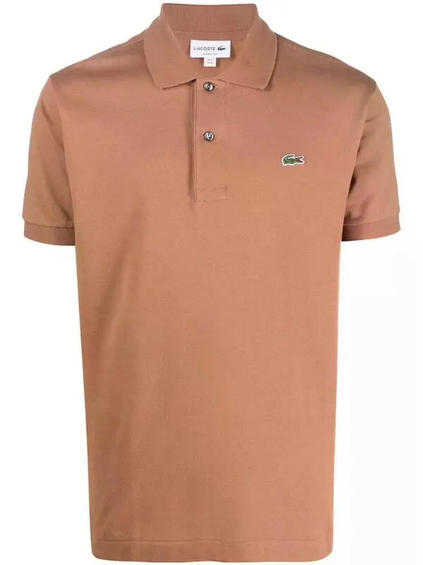 Lacoste Logo-patch Polo Shirt - Brown