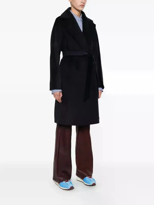 Max Mara Belted Coat - Black