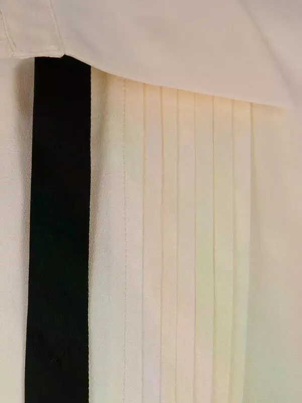 Max Mara Tie-detailed Pleated Shirt