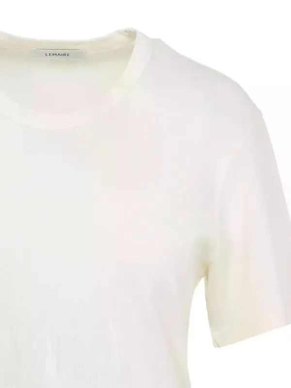 LEMAIRE Cotton T-shirt - Neutrals