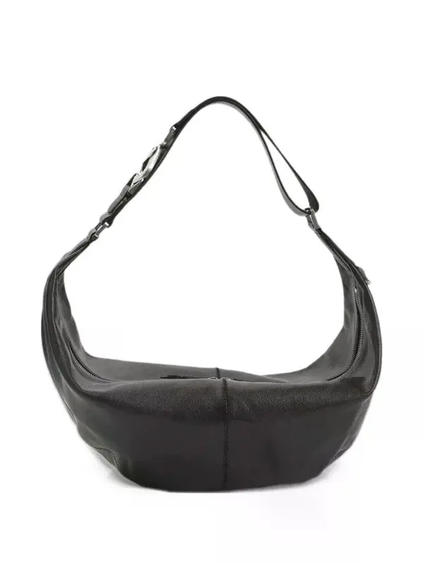 LEMAIRE Quiver Clip Bag In Grained Leather - Black
