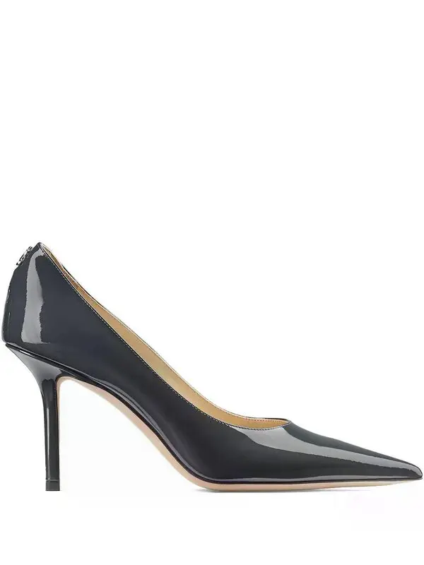 JIMMY CHOO Love 85 Pointed-toe Pumps - Grey