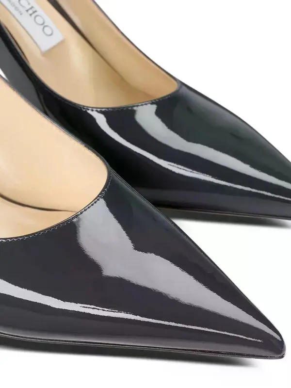 JIMMY CHOO Love 85 Pointed-toe Pumps - Grey