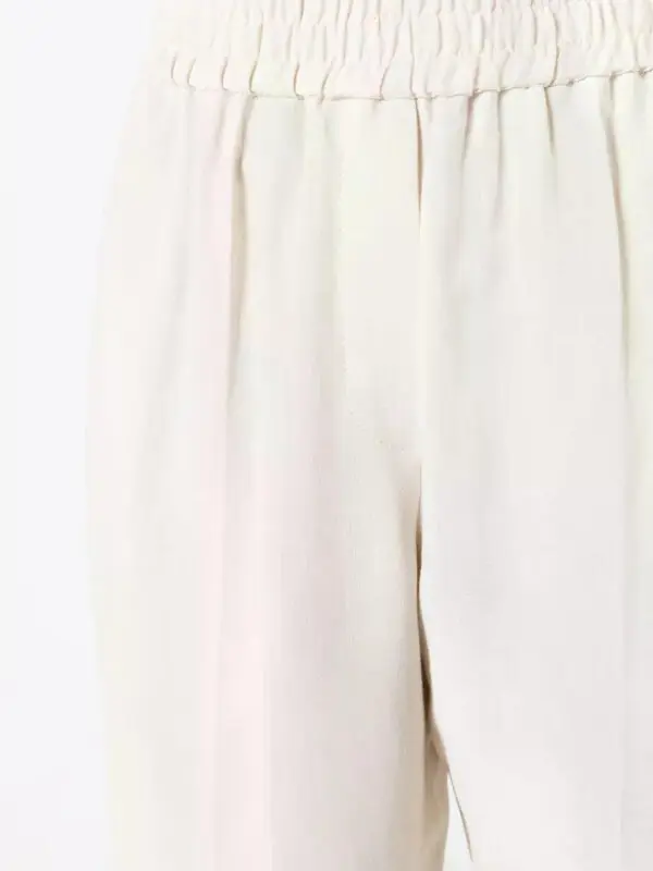 Brunello Cucinelli High-waisted Linen Trousers