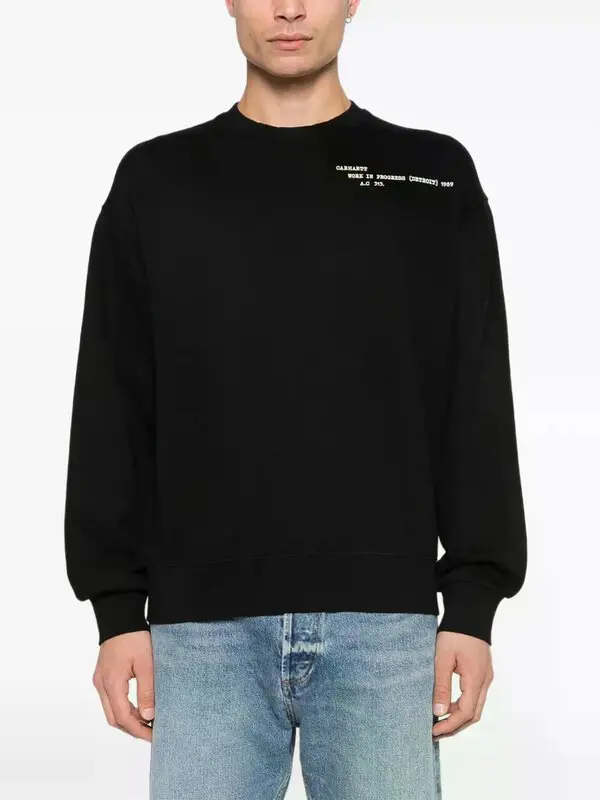 Carhartt Work In Progress Punched Sweatshirt - Black