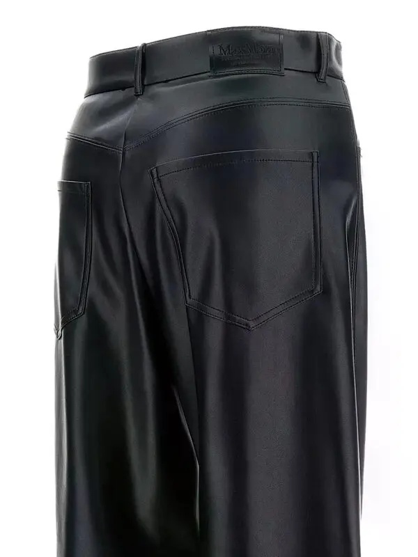 Max Mara Faux-leather Trousers