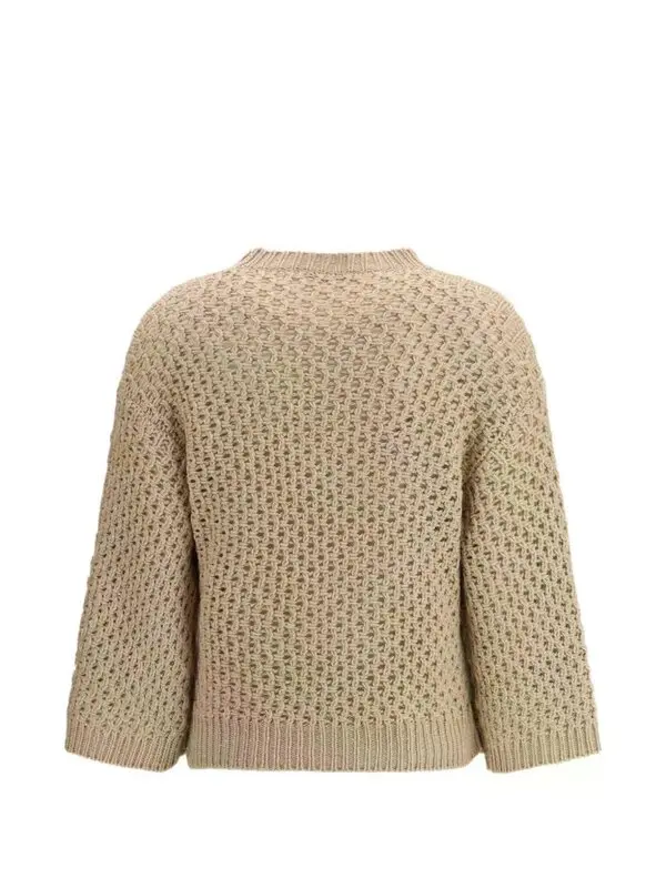 Fabiana Filippi Open-knit Crew-neck Sweater