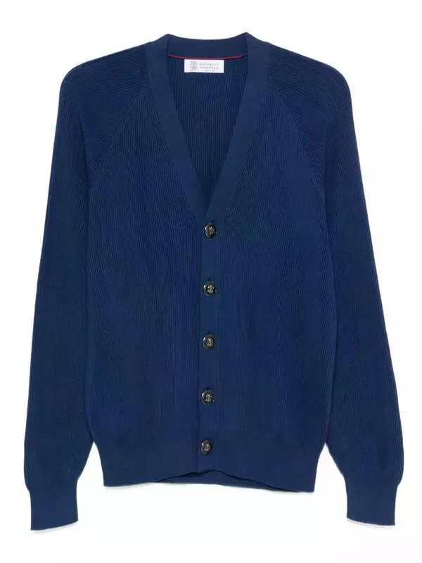 Brunello Cucinelli Buttoned V-neck Sweater