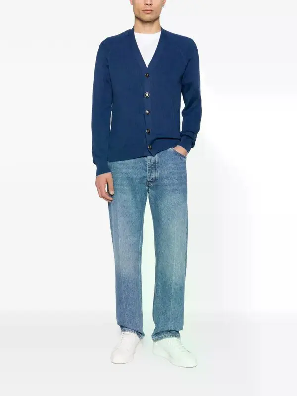 Brunello Cucinelli Buttoned V-neck Sweater