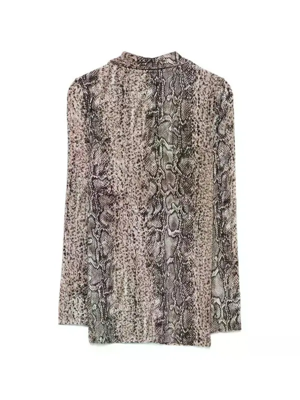 BASERANGE Cosme Snakes-pattern Shirt