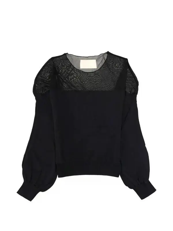 CIRCUS HOTEL Long-sleeve Round-neck Top