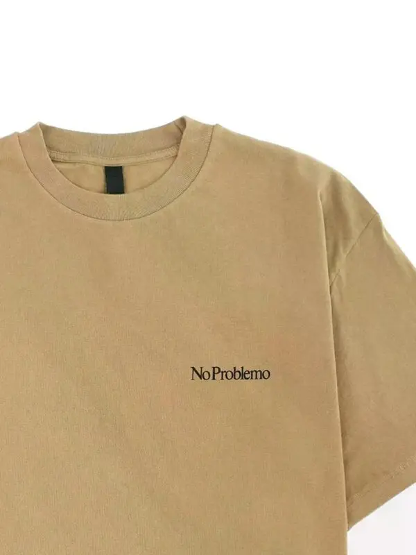 NO PROBLEMO Logo T-shirt - Neutrals
