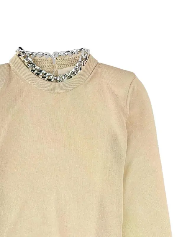 CIRCUS HOTEL Chain-trim Top - Neutrals