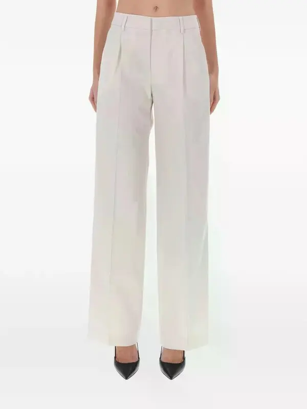 PT TORINO Pleated Wide Leg Trousers