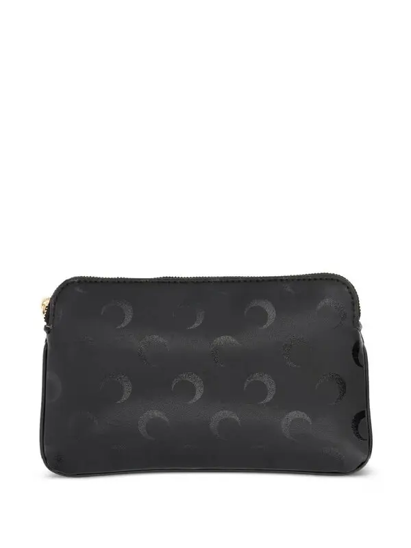 MARINE SERRE Moon-print Zip Purse - Black