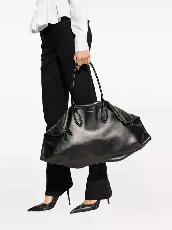 Alexander McQueen Manta Tote Bag - Black