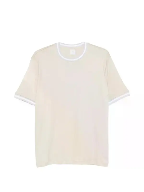 Eleventy Ribbed-trim T-shirt