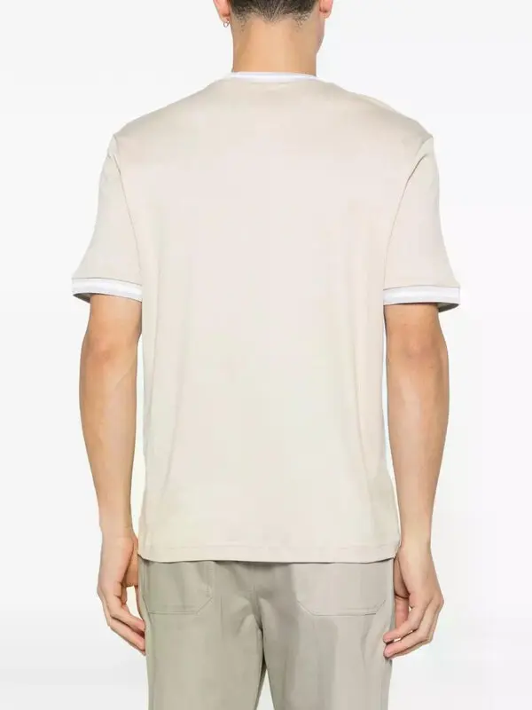 Eleventy Ribbed-trim T-shirt