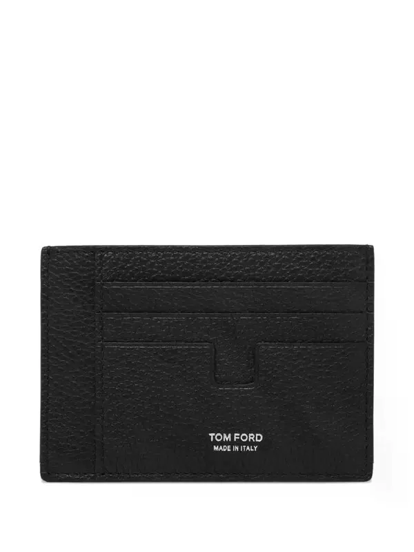 TOM FORD Logo-print Leather Cardholder - Black