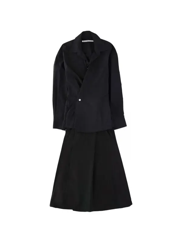 Alexander Wang Collared Organic Cotton Midi Dress