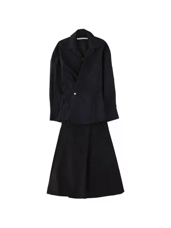 Alexander Wang Collared Organic Cotton Midi Dress