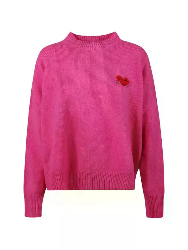 Giada Benincasa Heart-embroidered Crew-neck Sweater