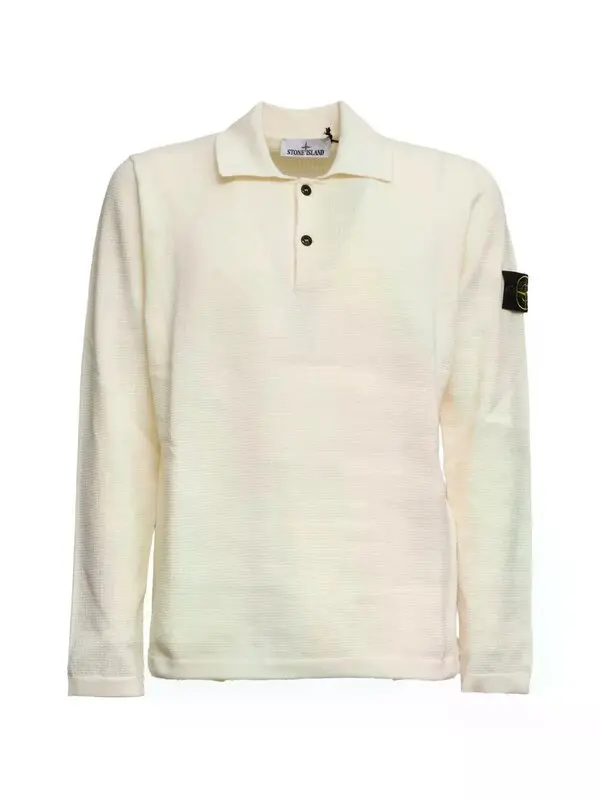 Stone Island Button Polo Shirt - Neutrals