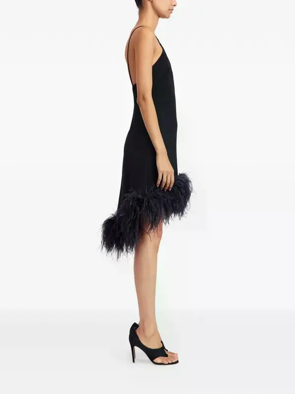 16Arlington Addy Feather-trim Mini Dress
