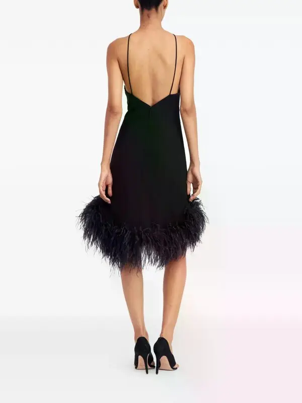 16Arlington Addy Feather-trim Mini Dress