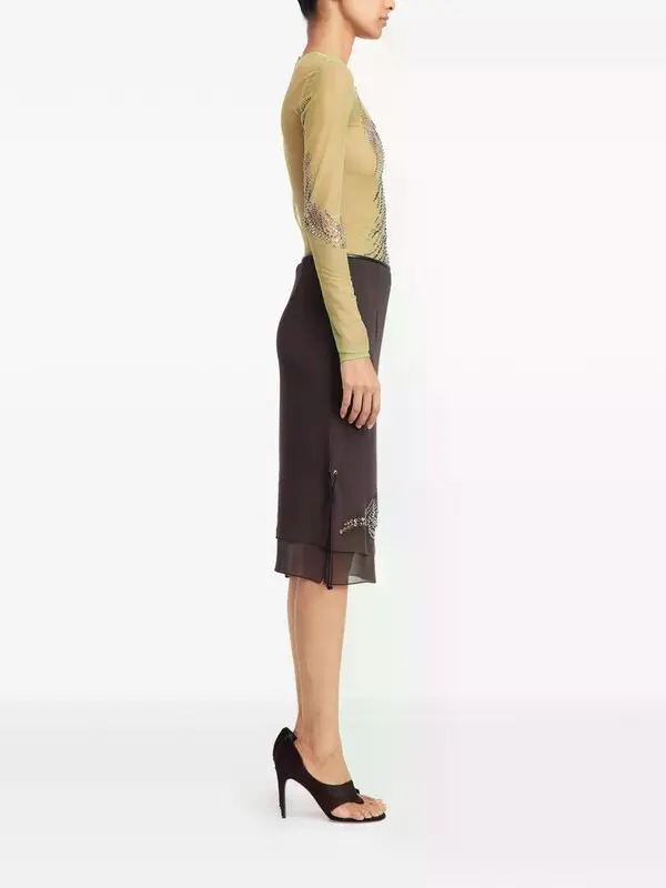 16Arlington Darwin Mesh Embellished Top