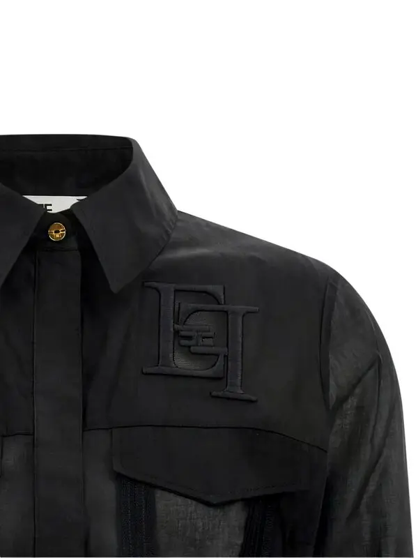 Elisabetta Franchi Cotton Shirt With Embroidery