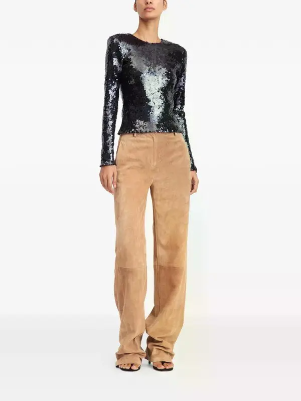 16Arlington Tanith Sequin Top - Black