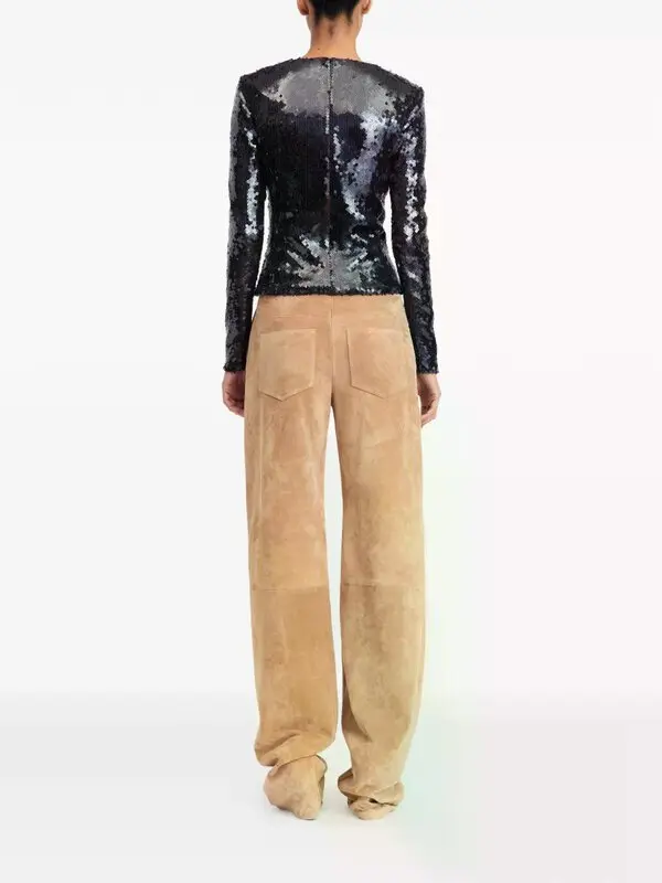 16Arlington Tanith Sequin Top - Black