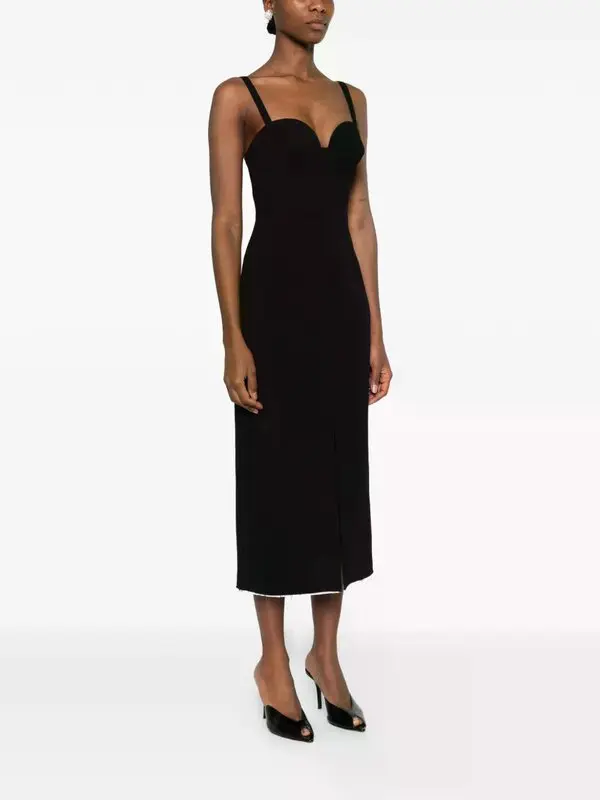 Givenchy Midi Dress Sweetheart Neck