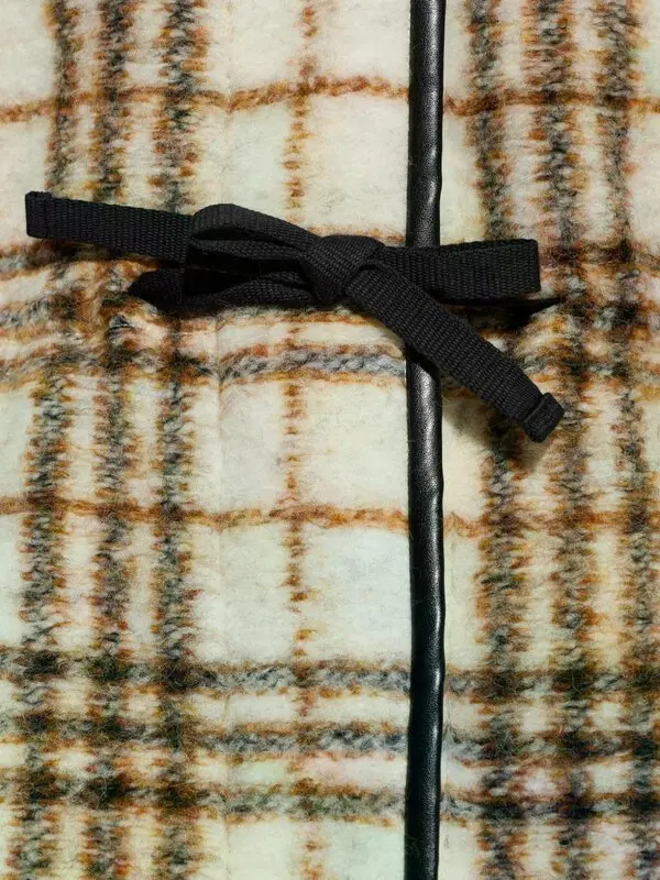 MARANT ETOILE Checked Tie Coat