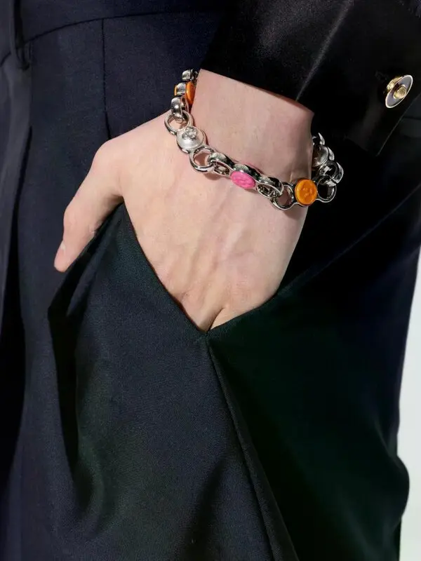 Casablanca Chain Bracelet With Flower Detail