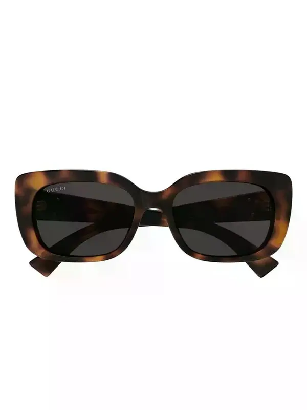 Gucci Interlocking G Detail Sunglasses - Brown