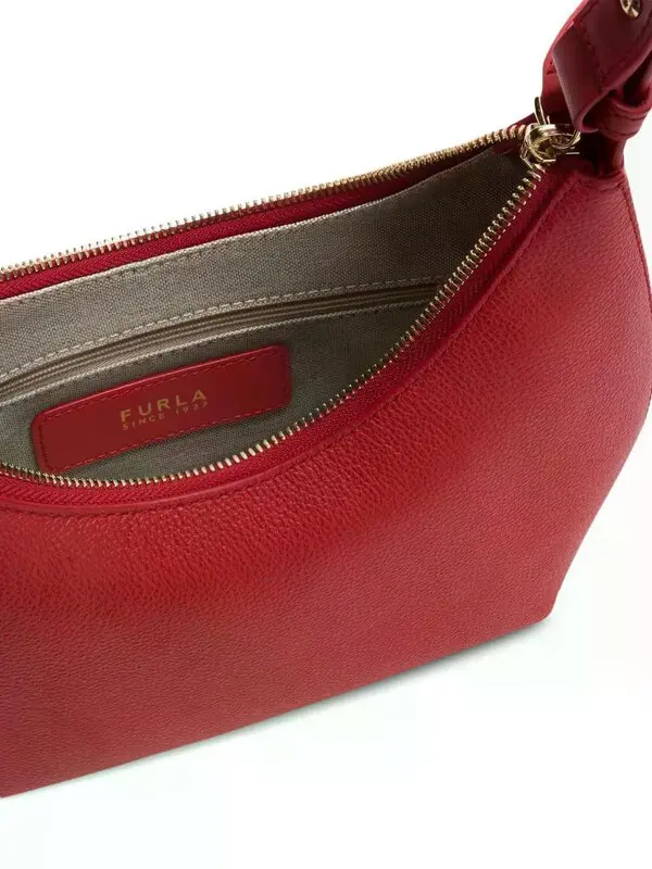 Furla Small Goccia Leather Shoulder Bag - Red
