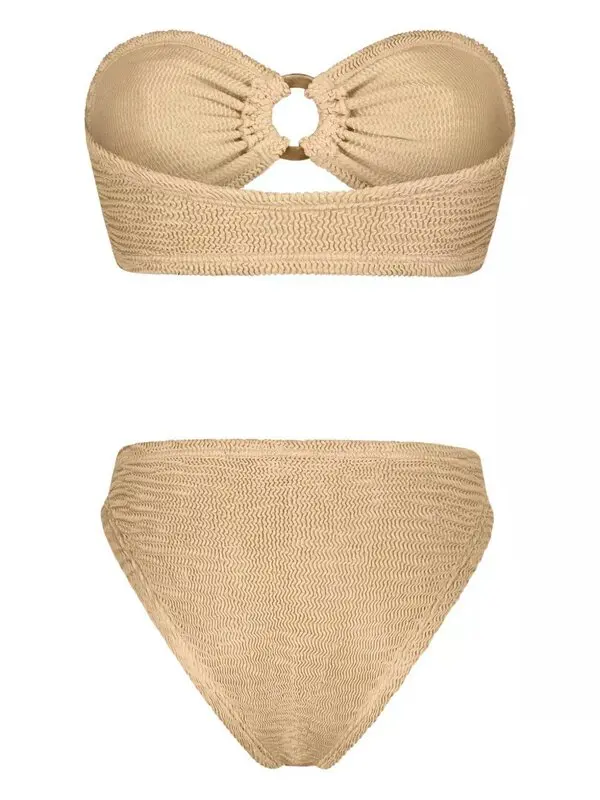 PARAMIDONNA Ring-detail Bikini Set - Neutrals