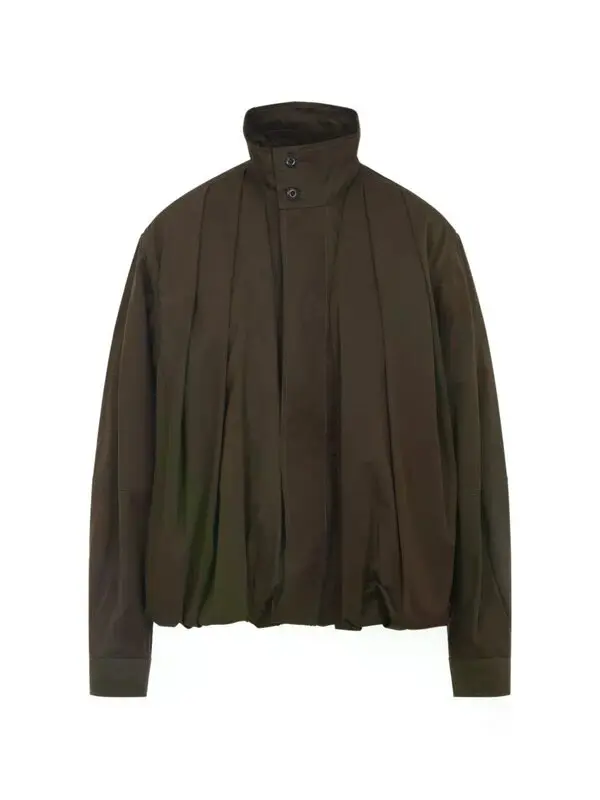 LEMAIRE Button Pleated Jacket - Brown